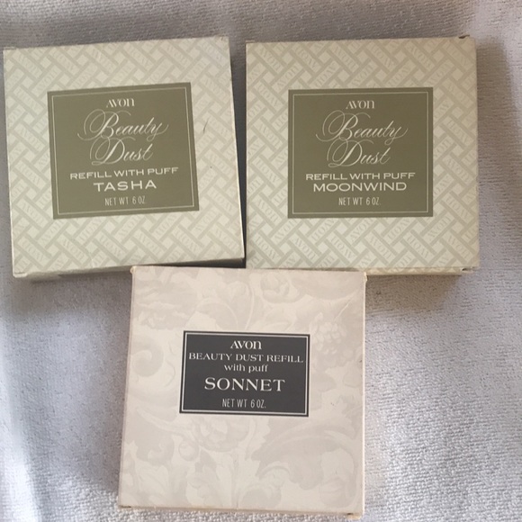 Avon | Bath & Body | 3 Avon Beauty Dust Refills Sonnet Tasha Moonwind ...